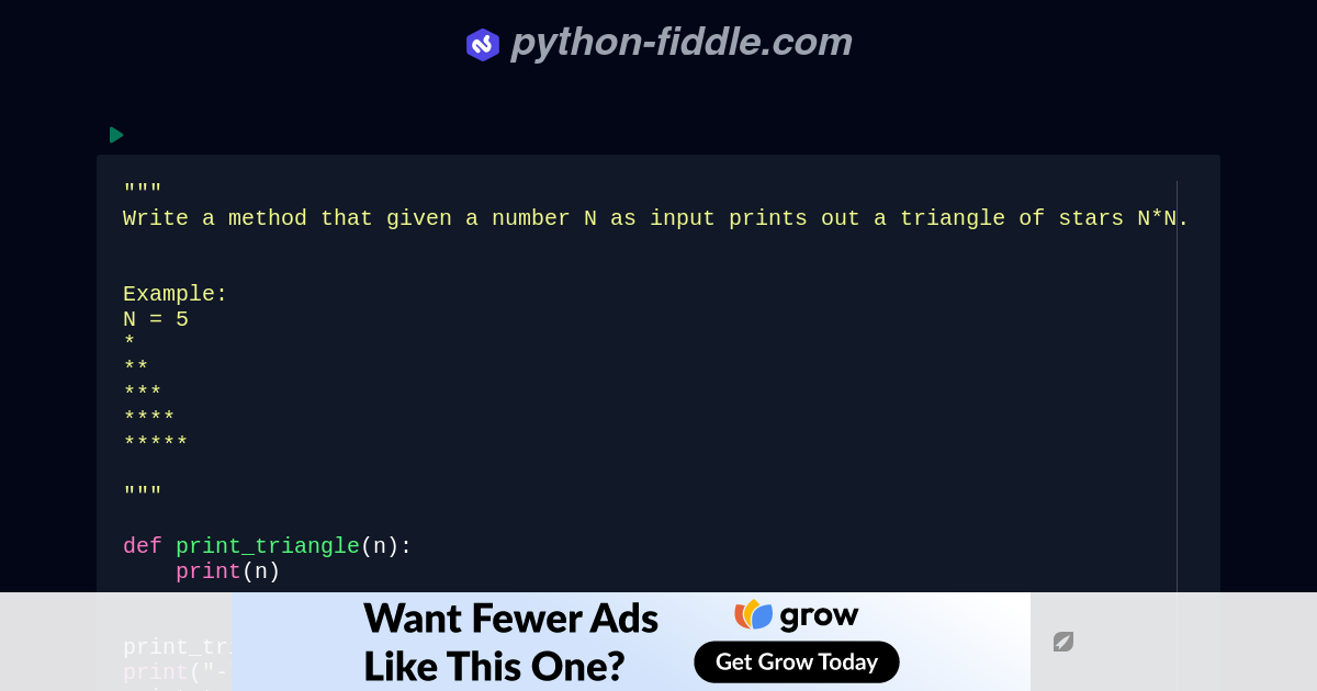Python-Fiddle: Online Python IDE, Compiler, and Interpreter