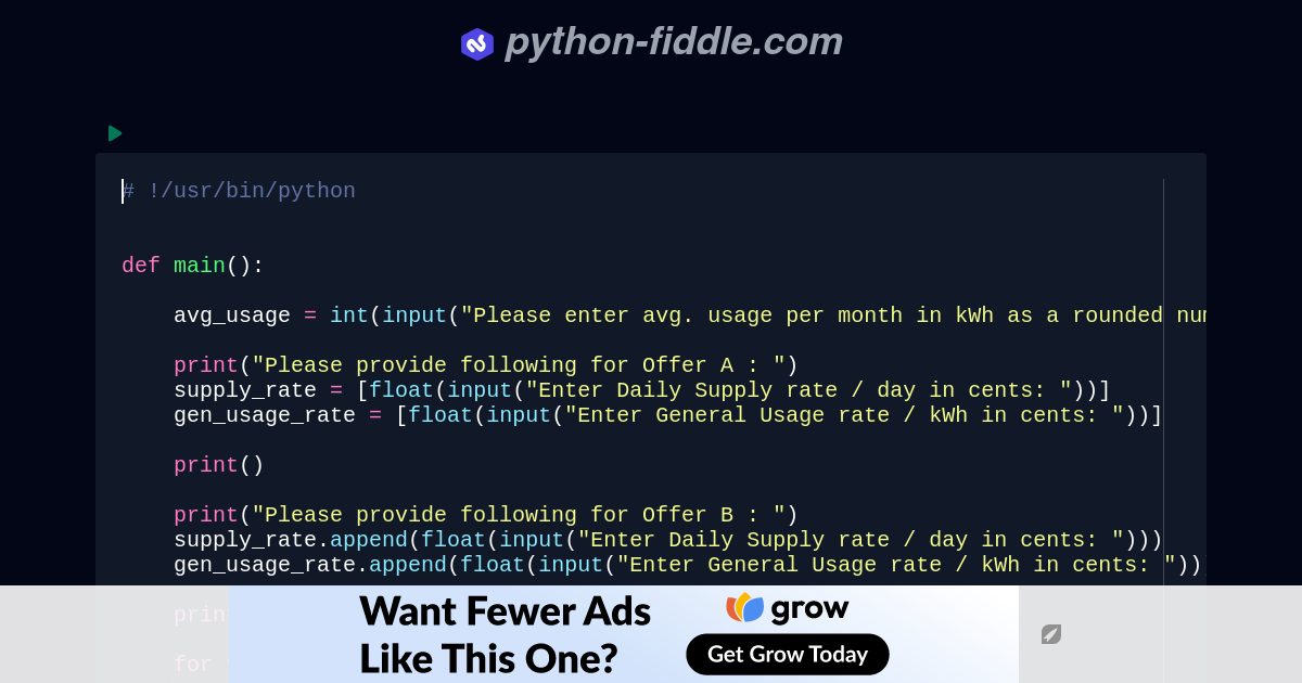 Python-Fiddle: Online Python IDE, Compiler, and Interpreter