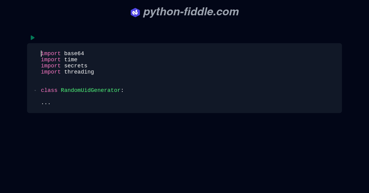 Python-Fiddle: Online Python IDE, Compiler, and Interpreter