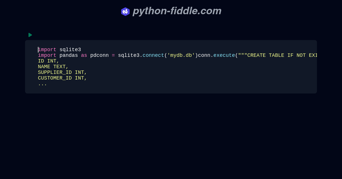 Python-Fiddle: Online Python IDE, Compiler, and Interpreter