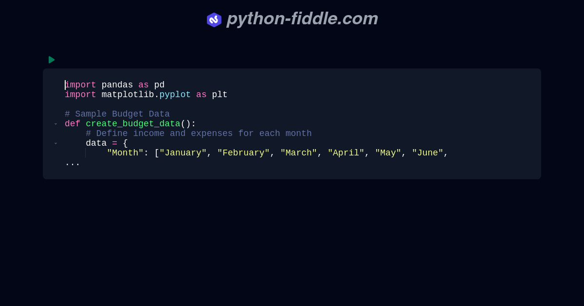 Python-Fiddle: Online Python IDE, Compiler, and Interpreter