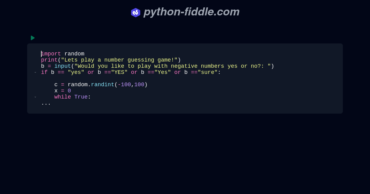 Python-Fiddle: Online Python IDE, Compiler, and Interpreter