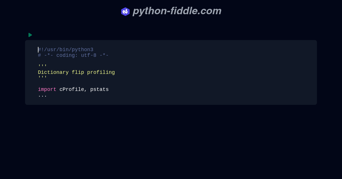 Python-Fiddle: Online Python IDE, Compiler, and Interpreter