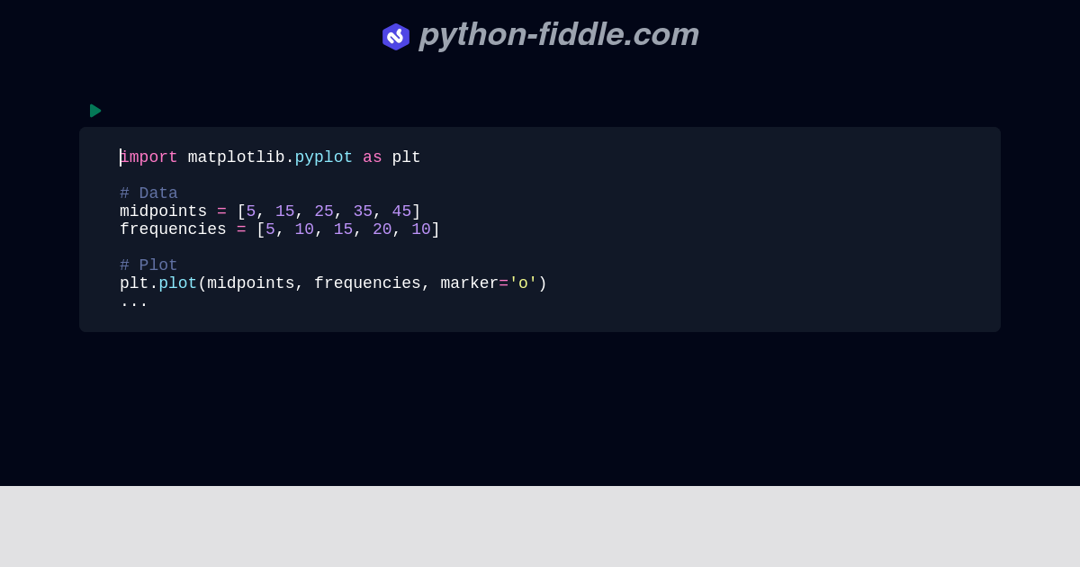 Python-Fiddle: Online Python IDE, Compiler, and Interpreter