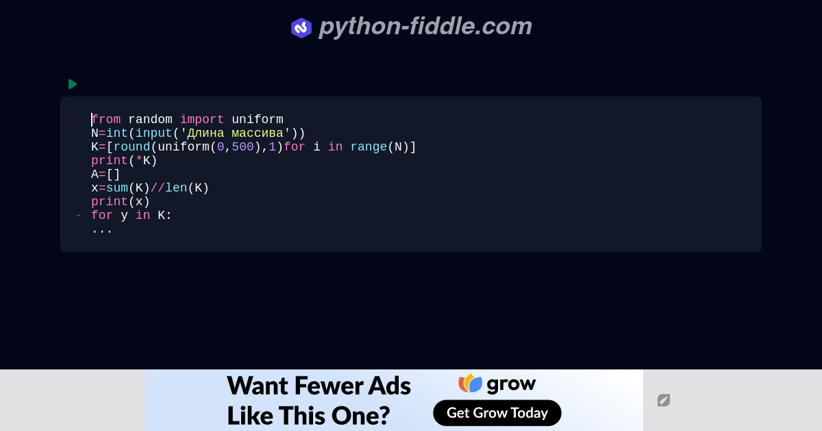 Python-Fiddle: Online Python IDE, Compiler, and Interpreter
