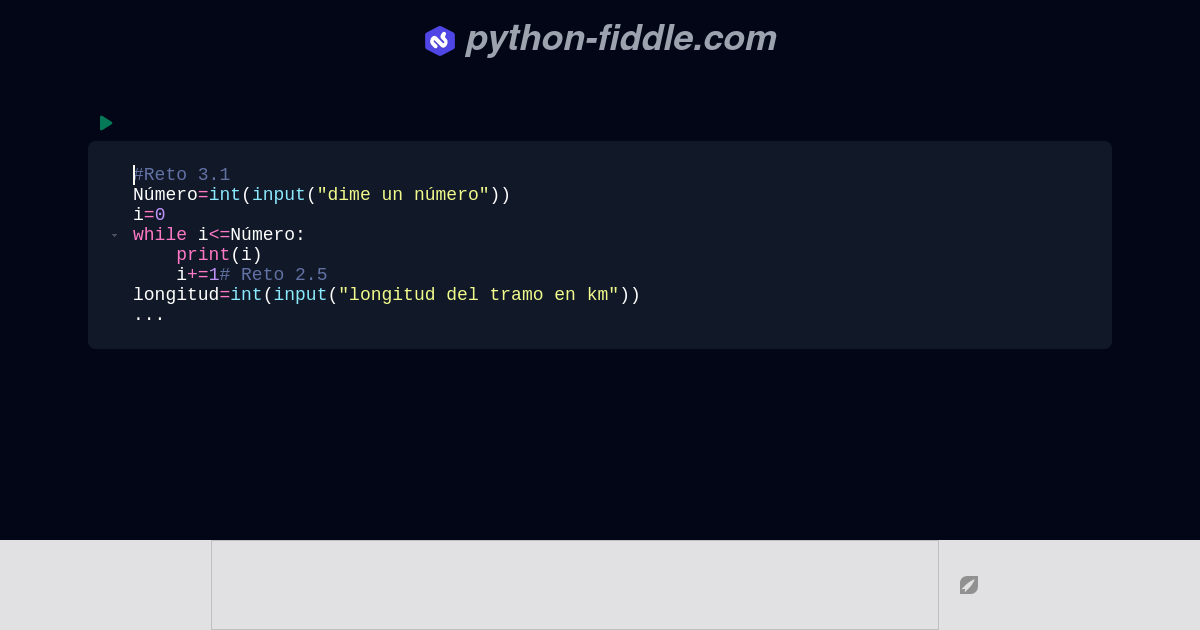 Python-Fiddle: Online Python IDE, Compiler, and Interpreter