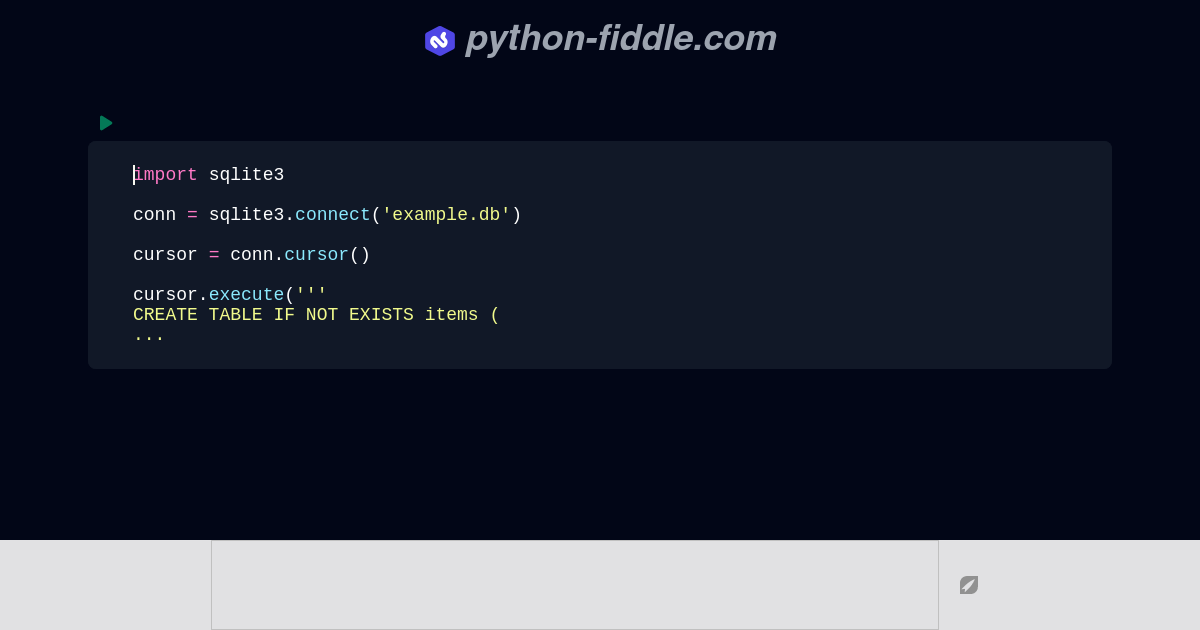 Python-Fiddle: Online Python IDE, Compiler, and Interpreter