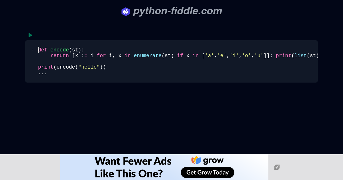 Python-Fiddle: Online Python IDE, Compiler, and Interpreter