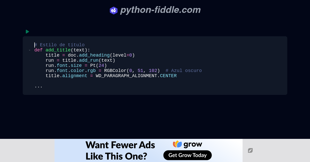 Python-Fiddle: Online Python IDE, Compiler, and Interpreter