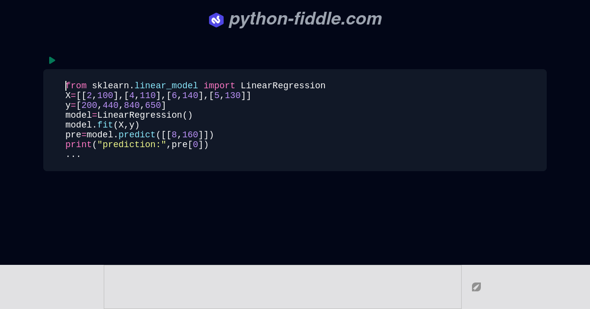 Python-Fiddle: Online Python IDE, Compiler, and Interpreter