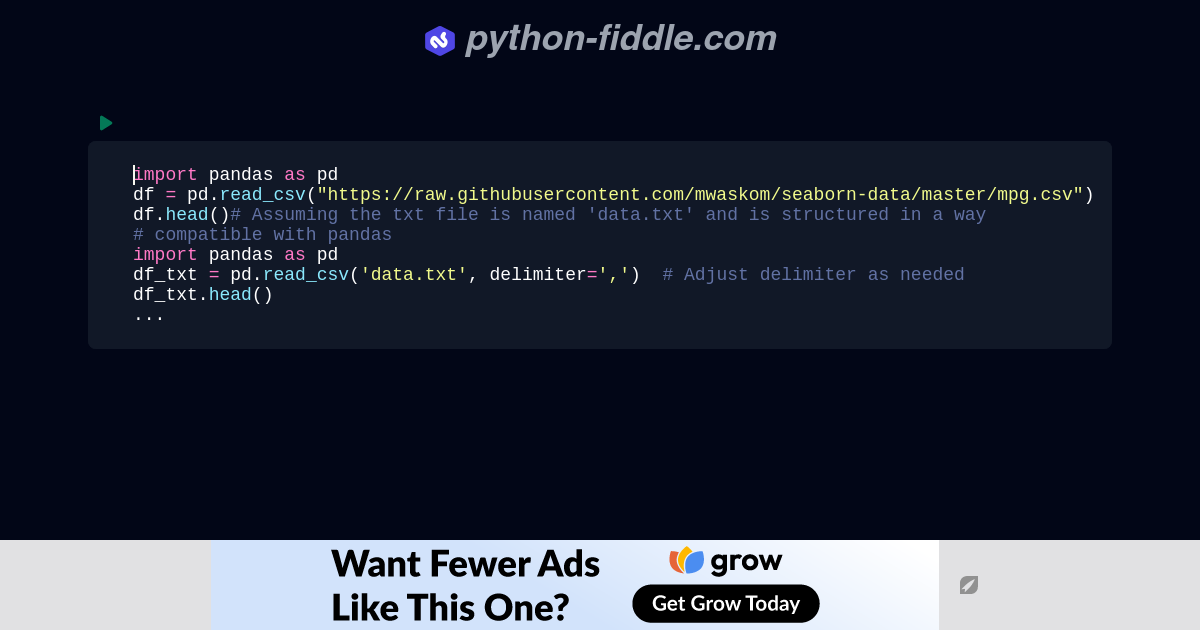 Python-Fiddle: Online Python IDE, Compiler, and Interpreter