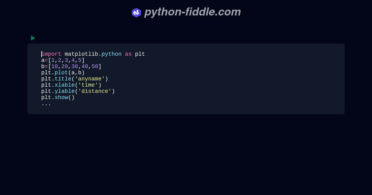 Python-Fiddle: Online Python IDE, Compiler, and Interpreter