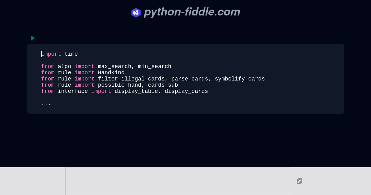 Python-Fiddle: Online Python IDE, Compiler, and Interpreter
