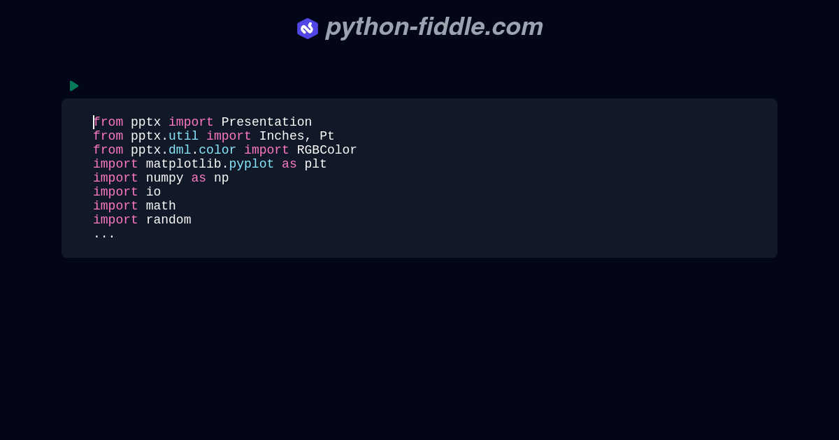 Python-Fiddle: Online Python IDE, Compiler, and Interpreter