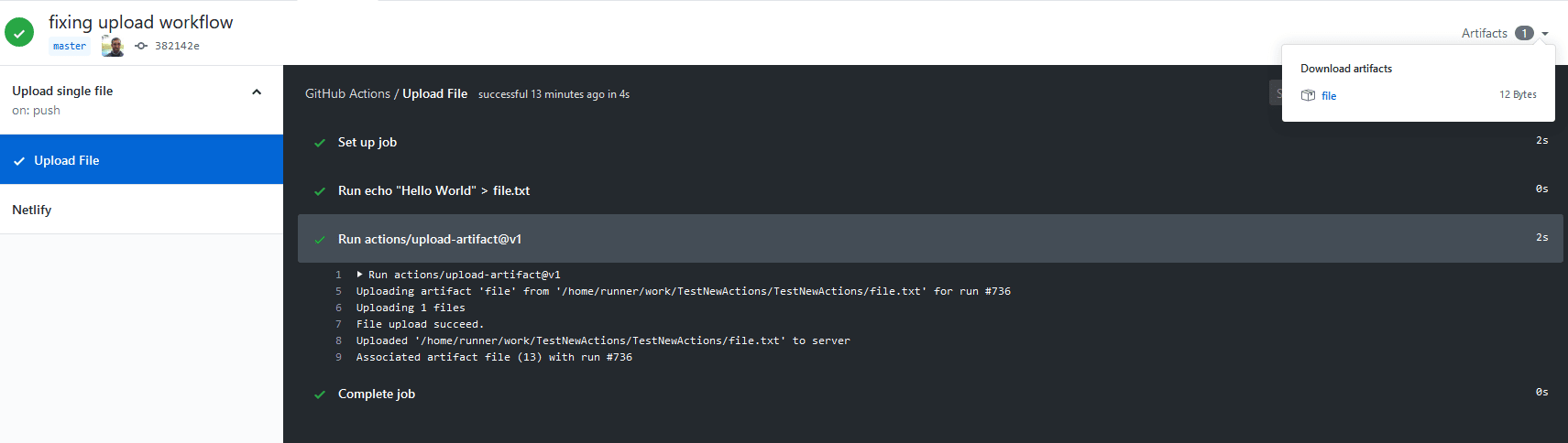 GitHub Actions Artifacts | Benjamin Lannon GitHub Actions Artifacts | Benjamin Lannon
