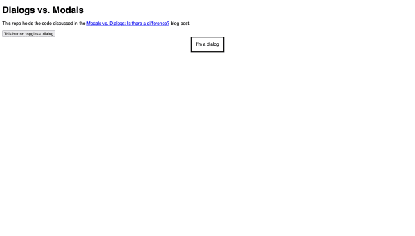 Dialogs vs. Modals: Is there a difference? | Tim Smith