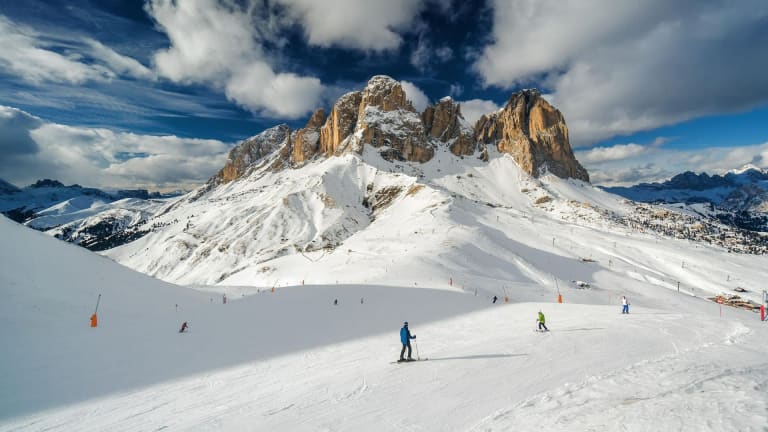 Skiing in the Alps, Sellaronda Dolomites, Italy - Travel Italy in ...