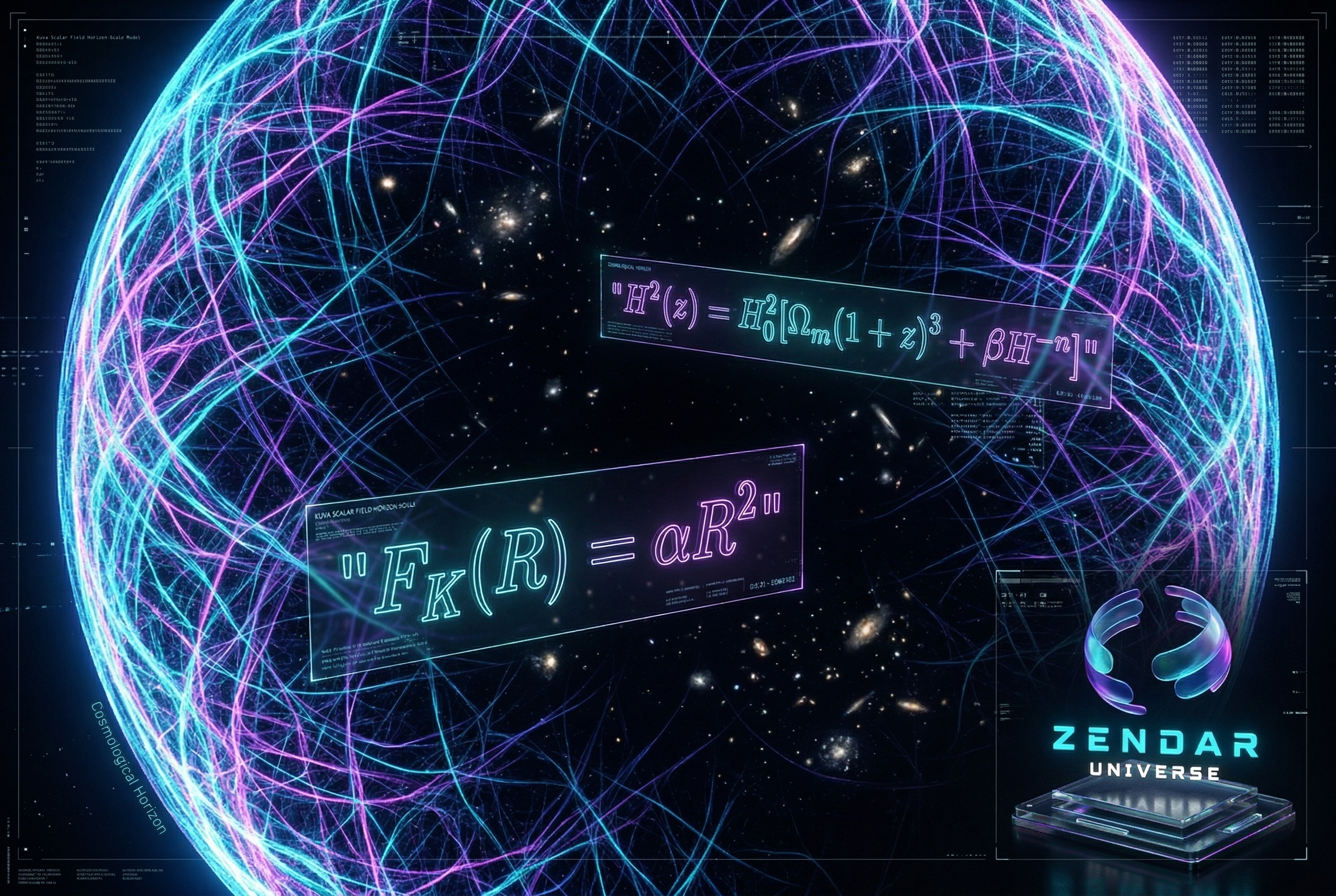 Kuva Scalar Field Cosmology Horizon-Scale Model | Zendar Universe