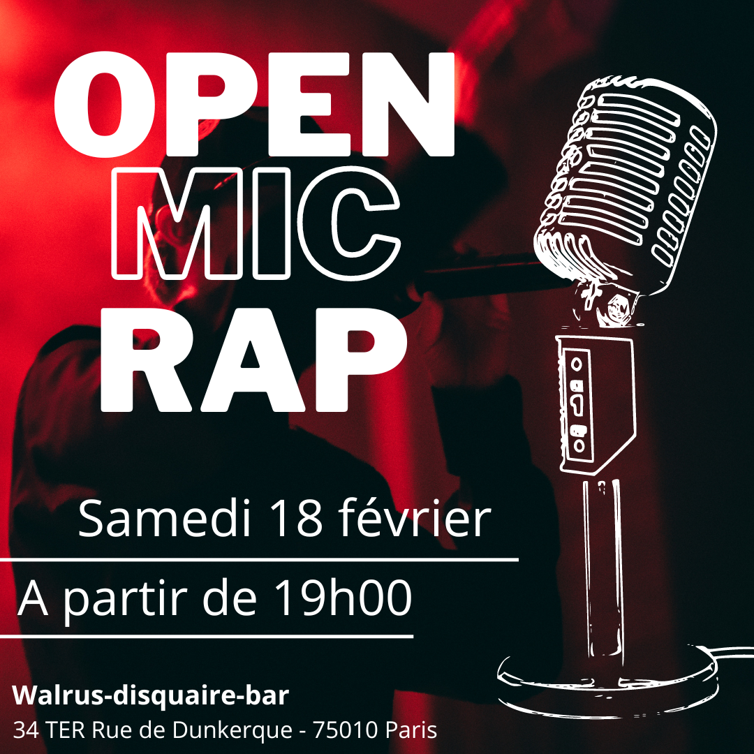 Open Mic rap @Walrus Disquaire Café