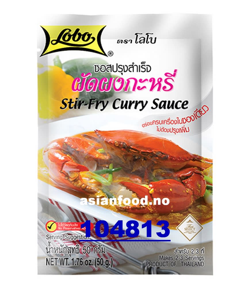 LOBO Stir-Fry curry sauce 240x50g Asian Food Import