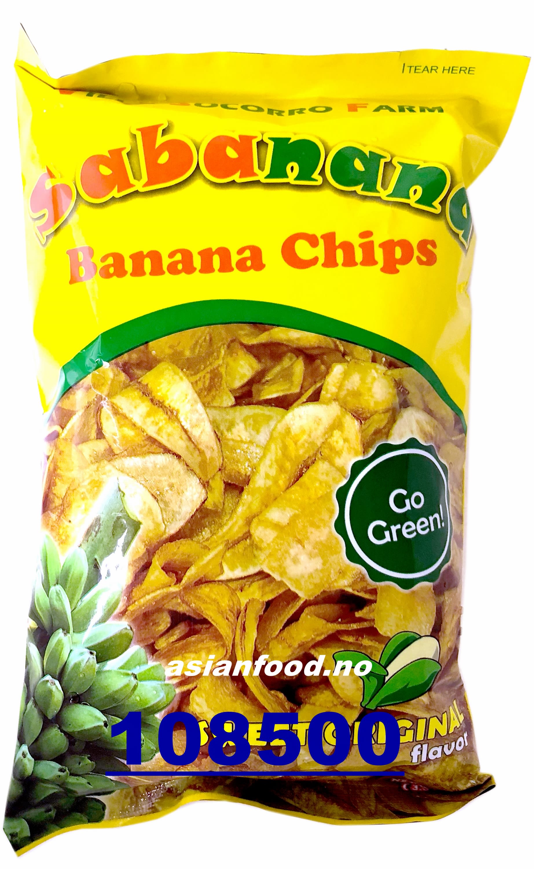 SABANANA Banana chips - sweet original Asian Food Import