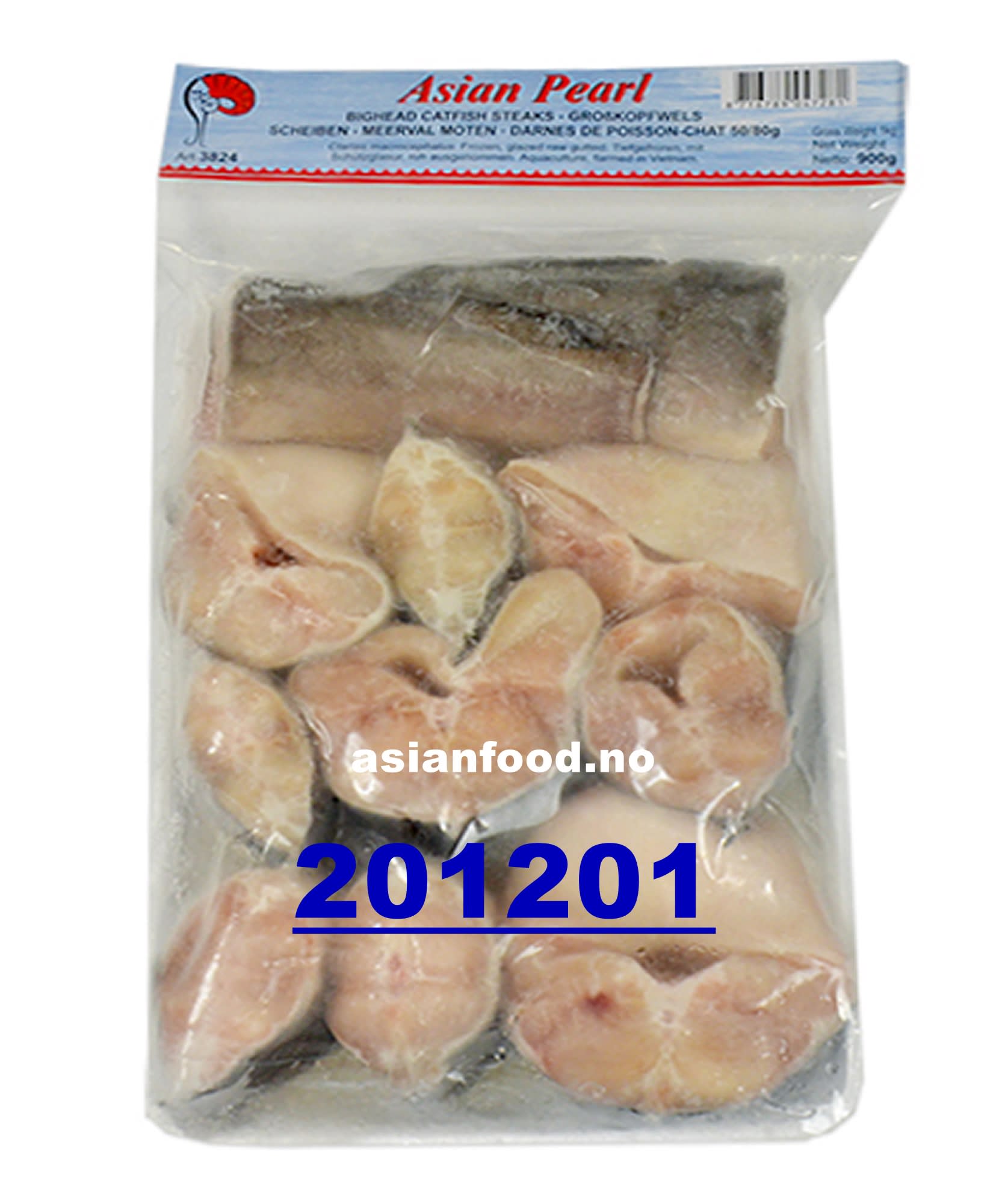 ASIAN PEARL Bighead Catfish Steak 10x1kg Asian Food Import