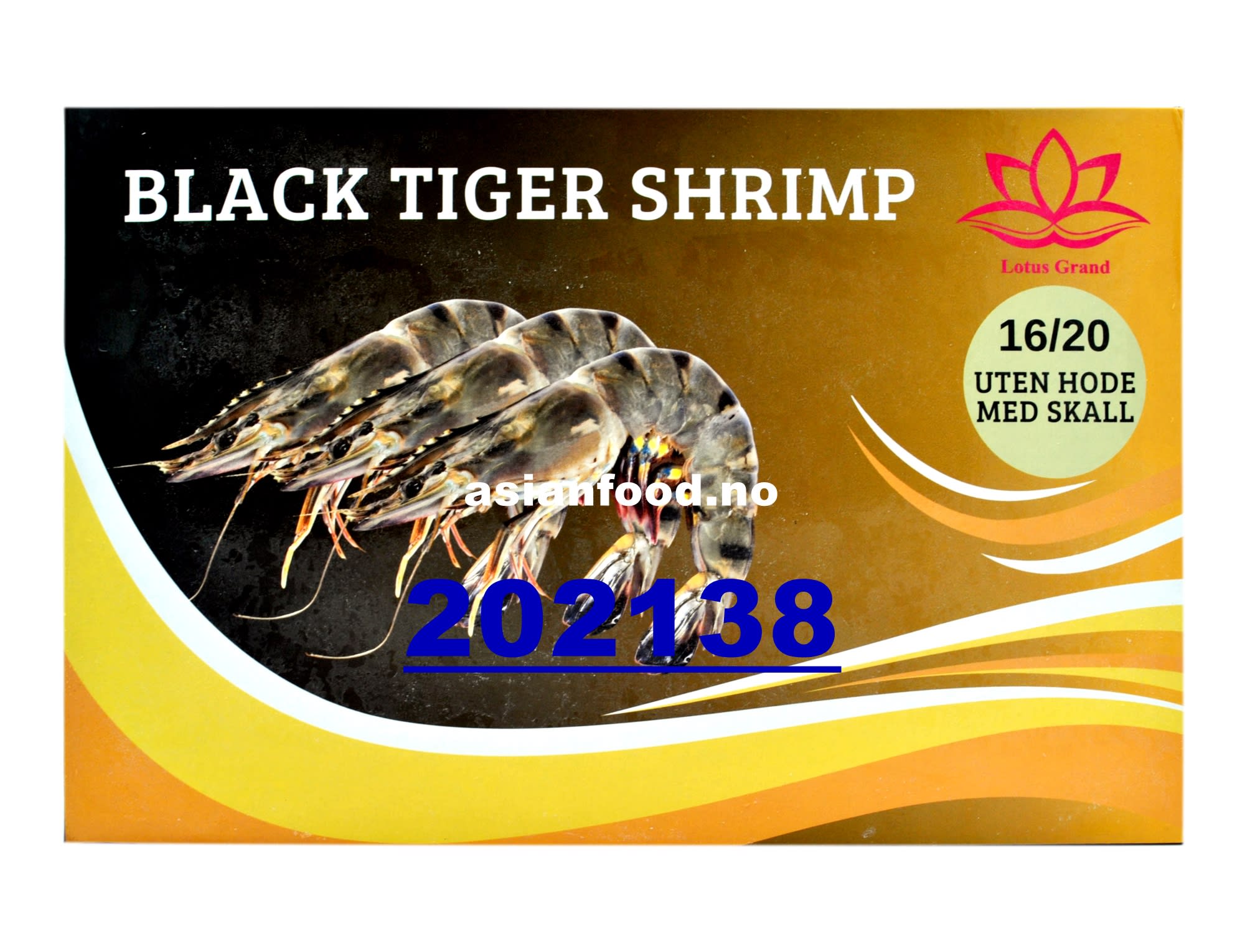 Black Tiger HLSO Block shrimp 16/20 Asian Food Import