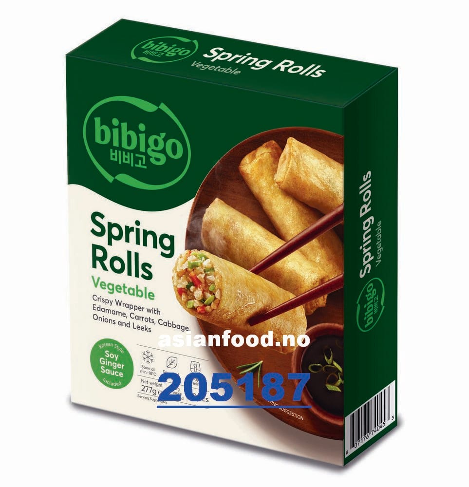 BIBIGO Vegetable spring rolls soy ginger Asian Food Import