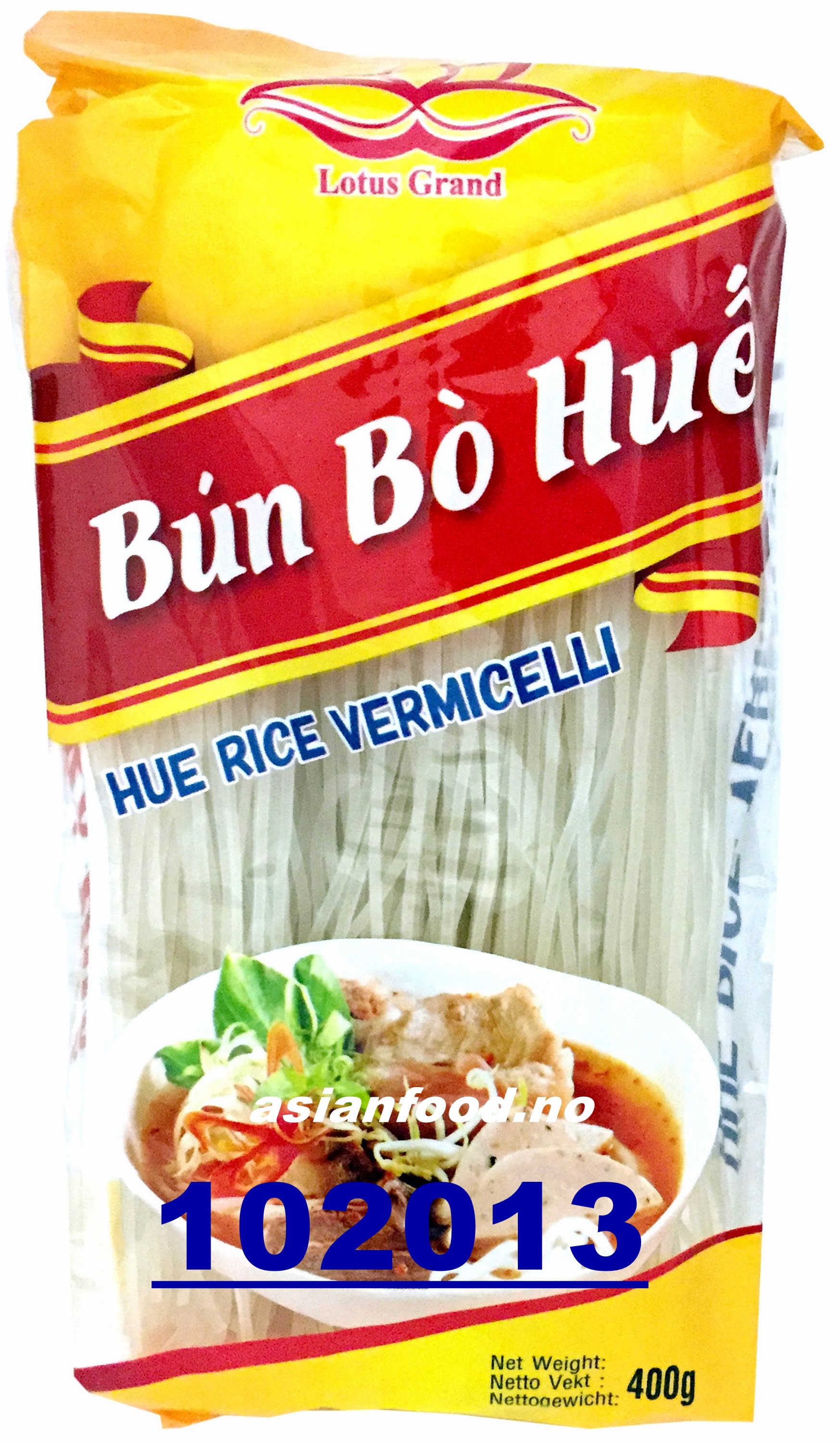 LOTUS Hue rice vermicelli 30x400g Asian Food Import