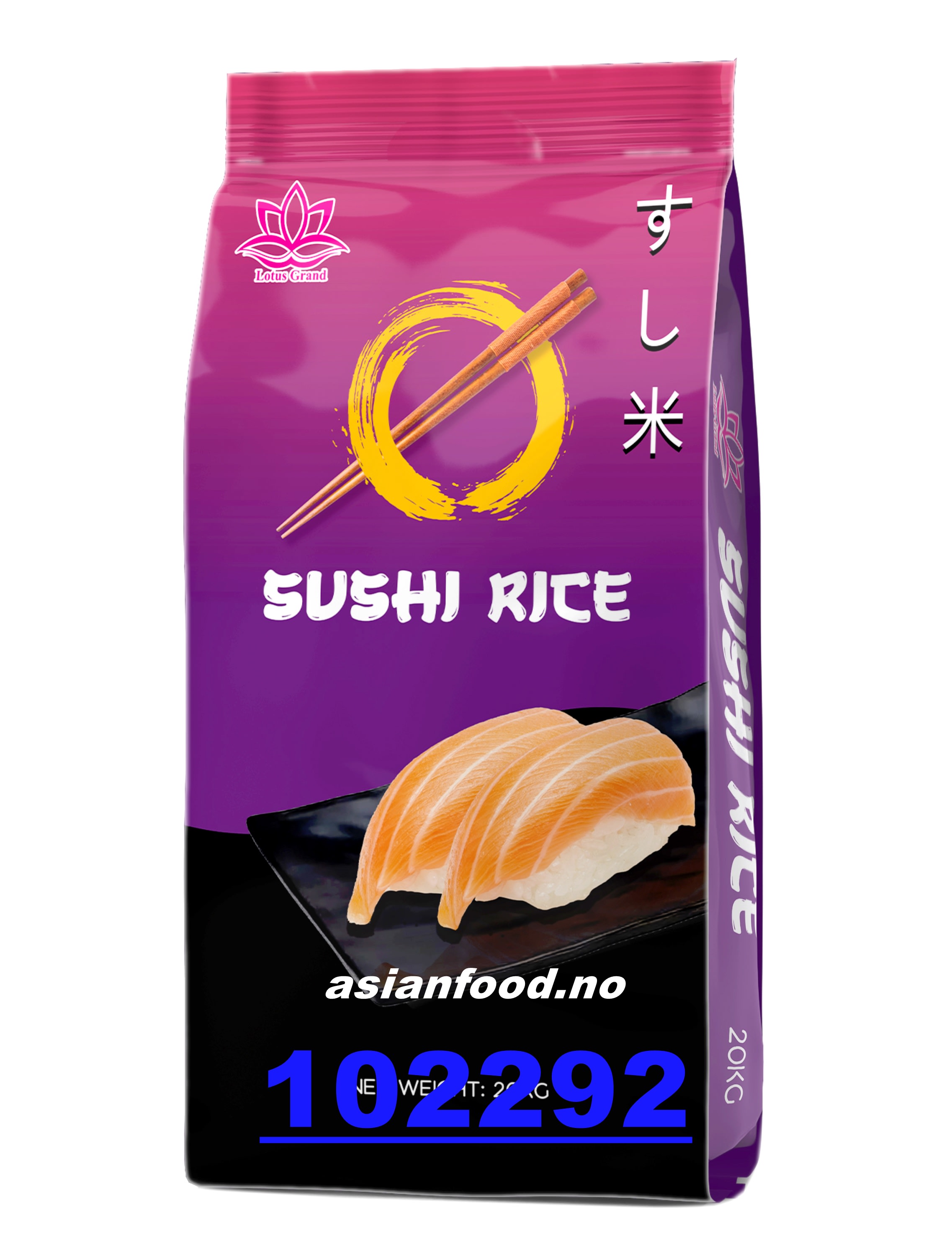LOTUS Sushi rice 20kg Asian Food Import