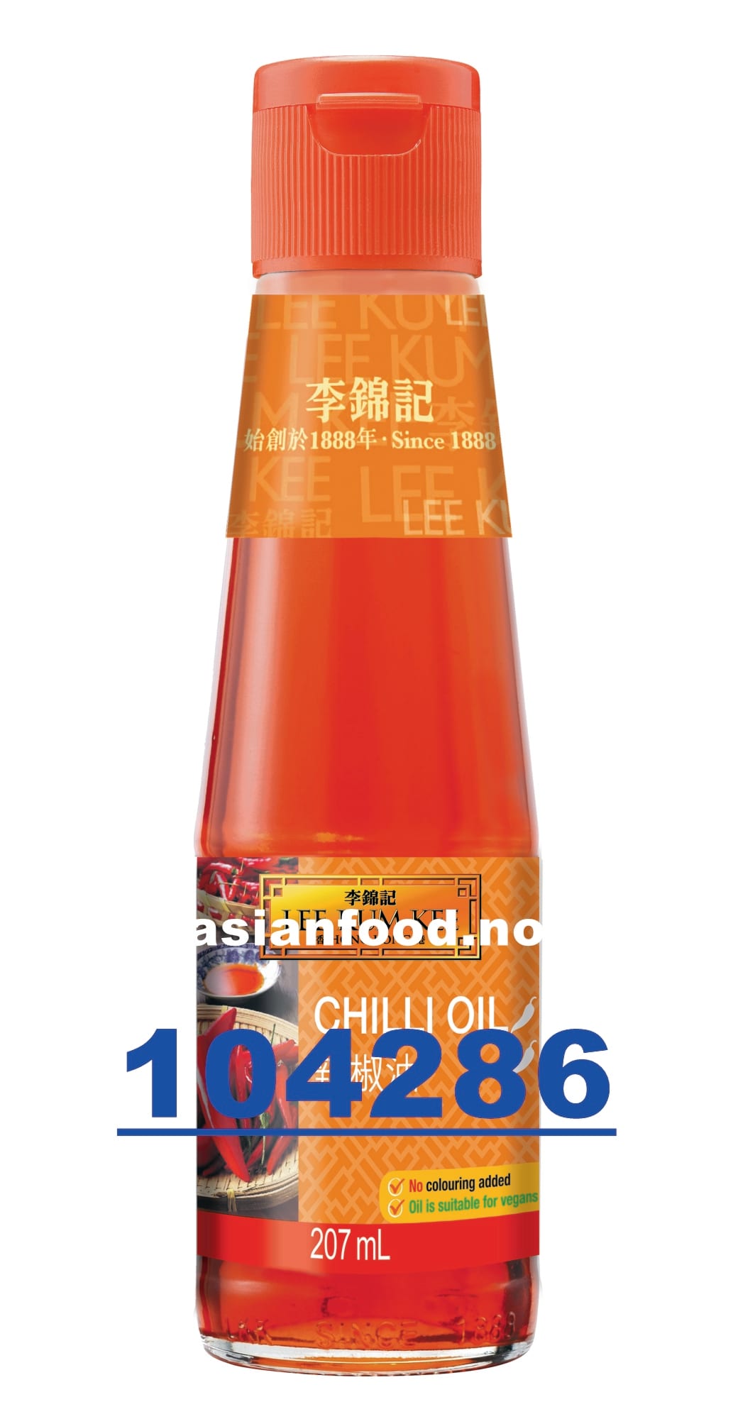 LEE KUM KEE Chili oil 12x207ml Asian Food Import