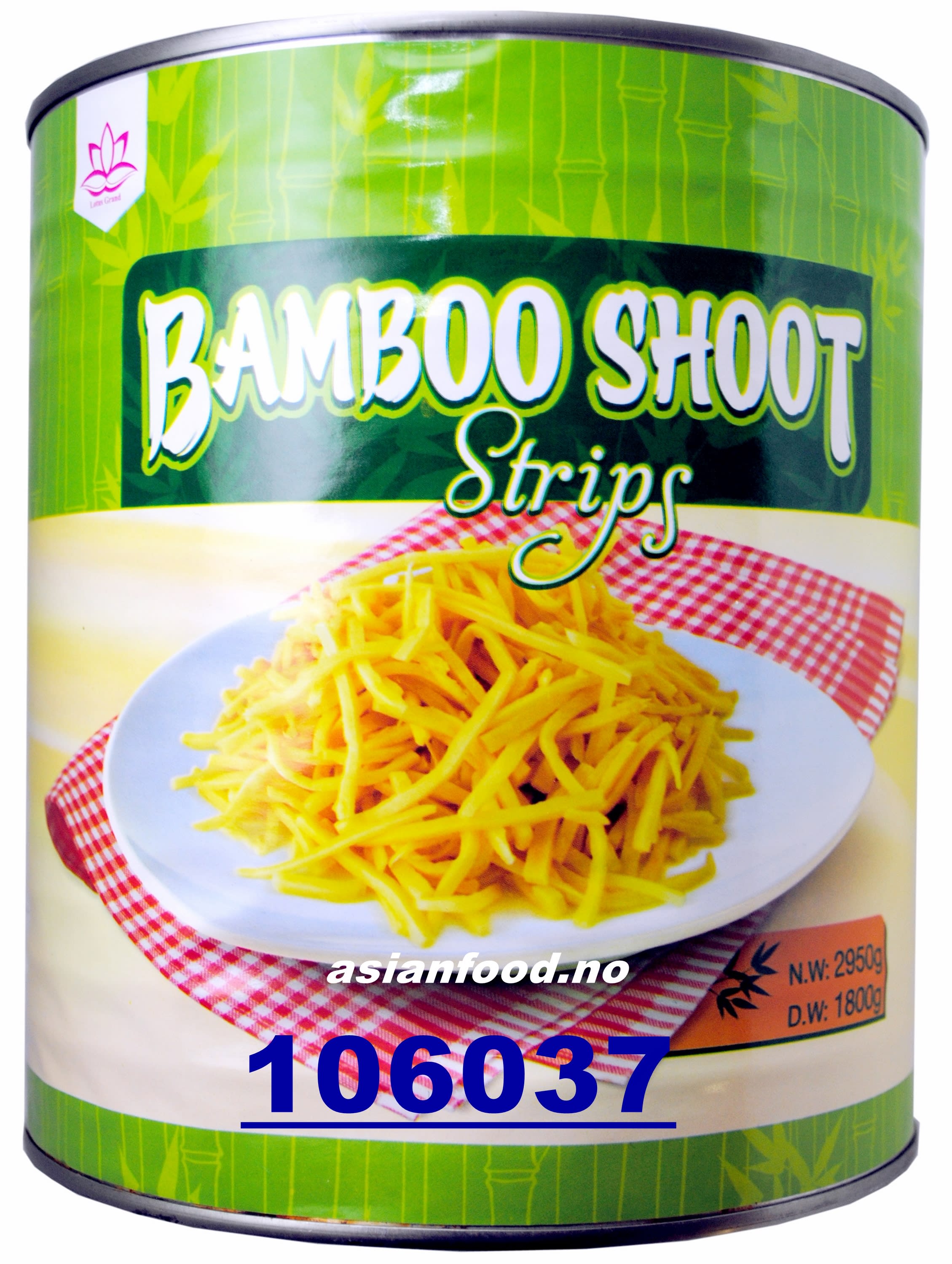 LOTUS Bamboo shoots strips 6x2950g Asian Food Import