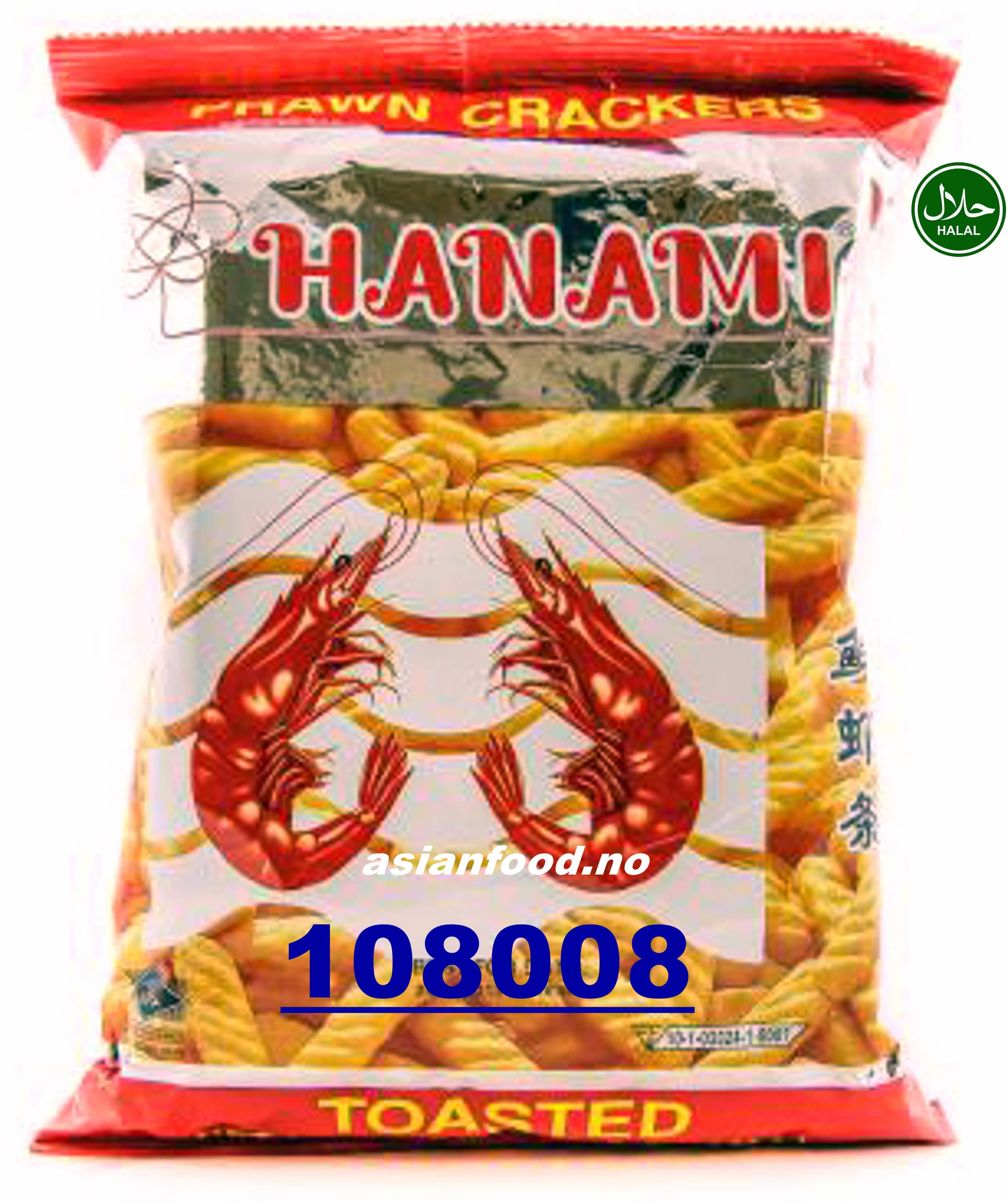 HANAMI Prawn cracker toasted 24x100g Asian Food Import