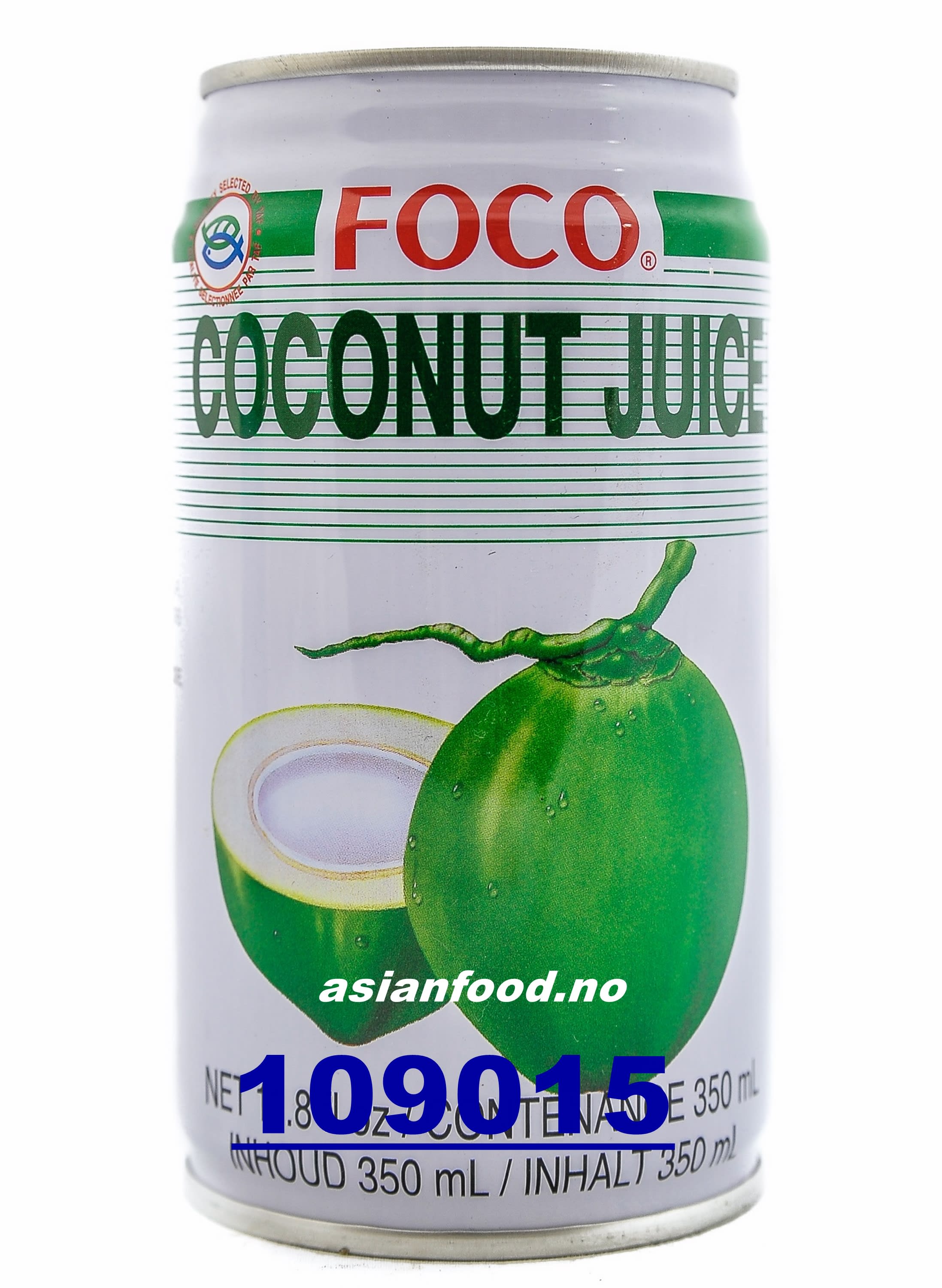 FOCO Coconut juice 24x350ml Asian Food Import