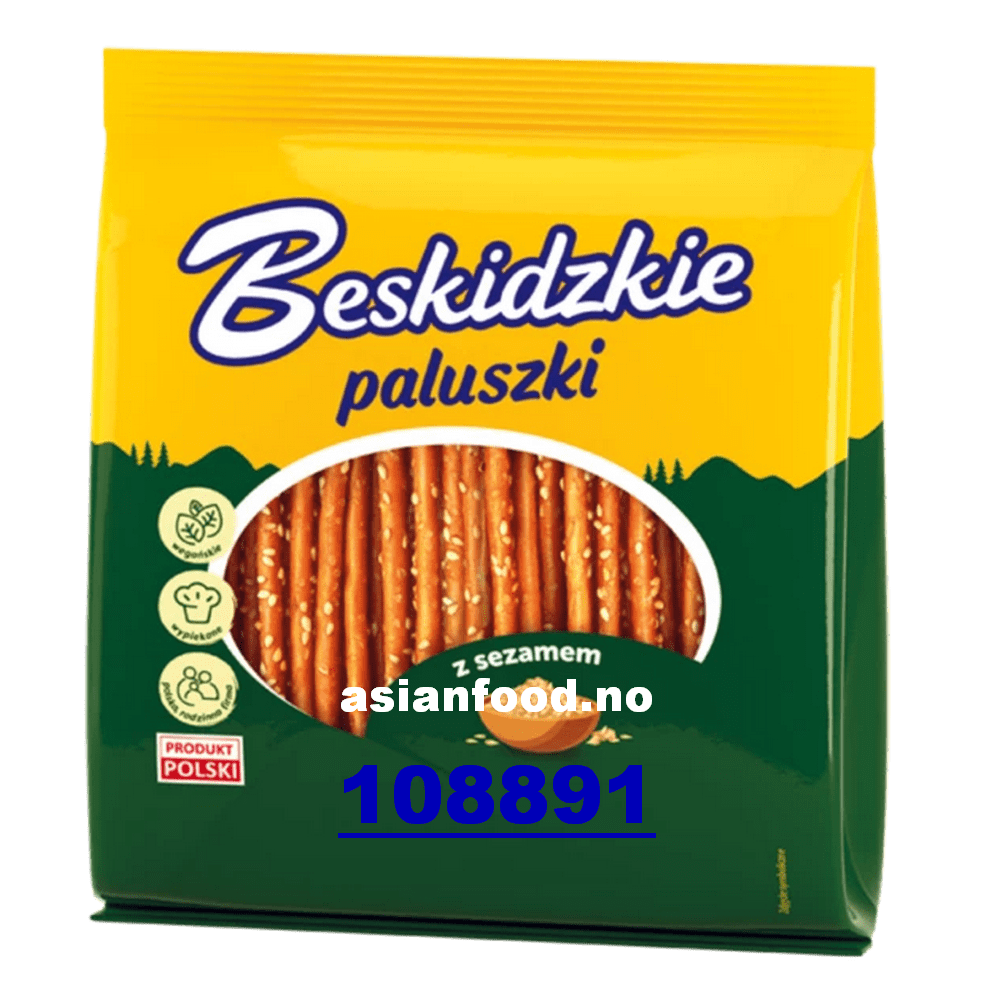 NYHET - BESKIDZKIE Paluszki z sezamem 18x175g Asian Food Import
