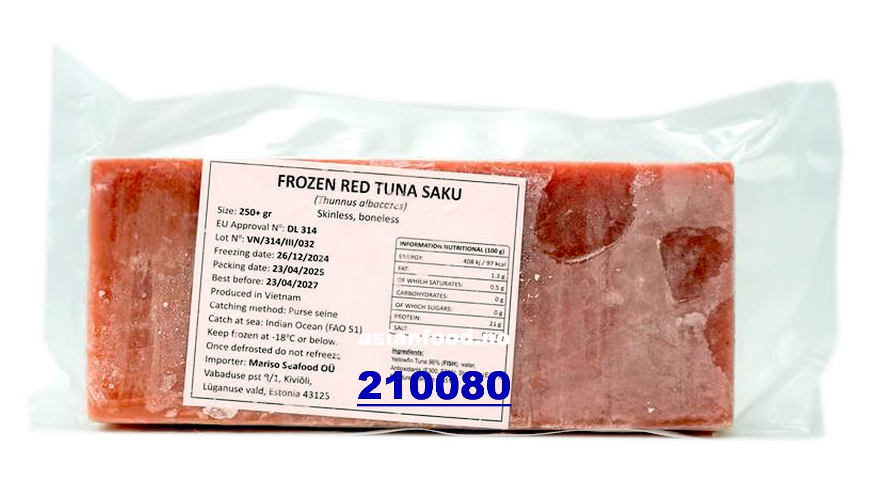 Red tuna saku frozen AAA IVP 10kg Asian Food Import