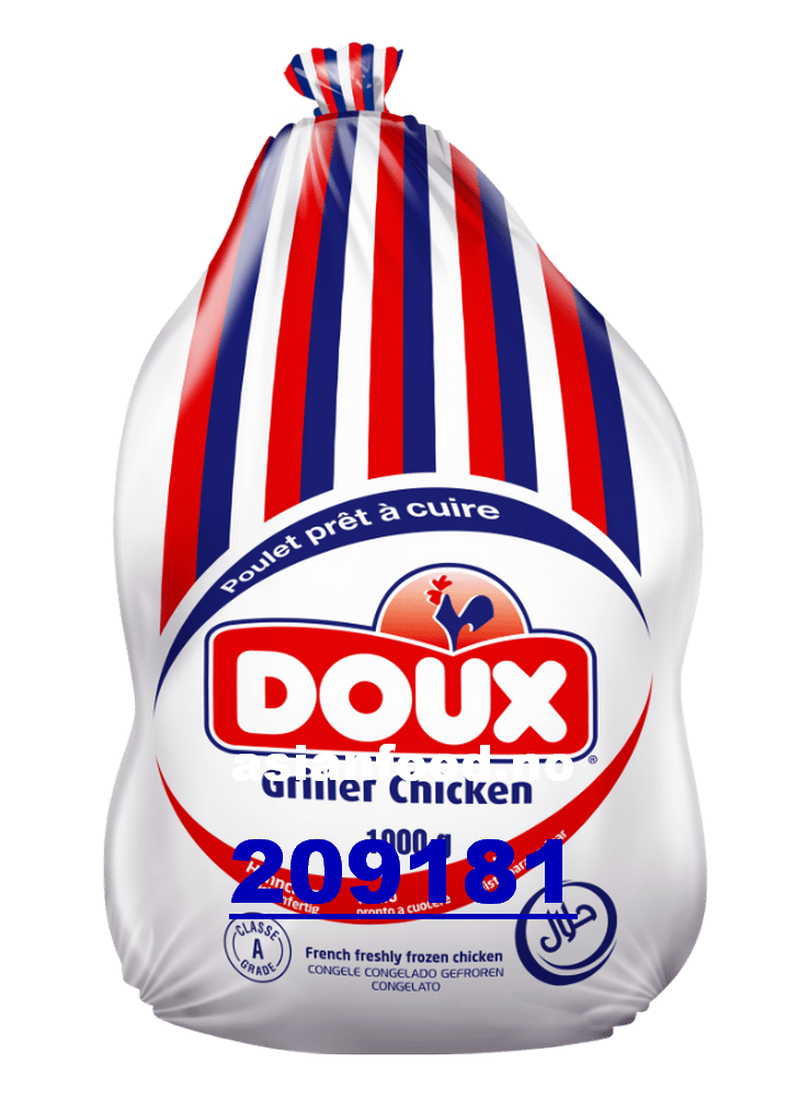 DOUX Griller chicken without giblets HALAL 10x1kg Asian Food Import