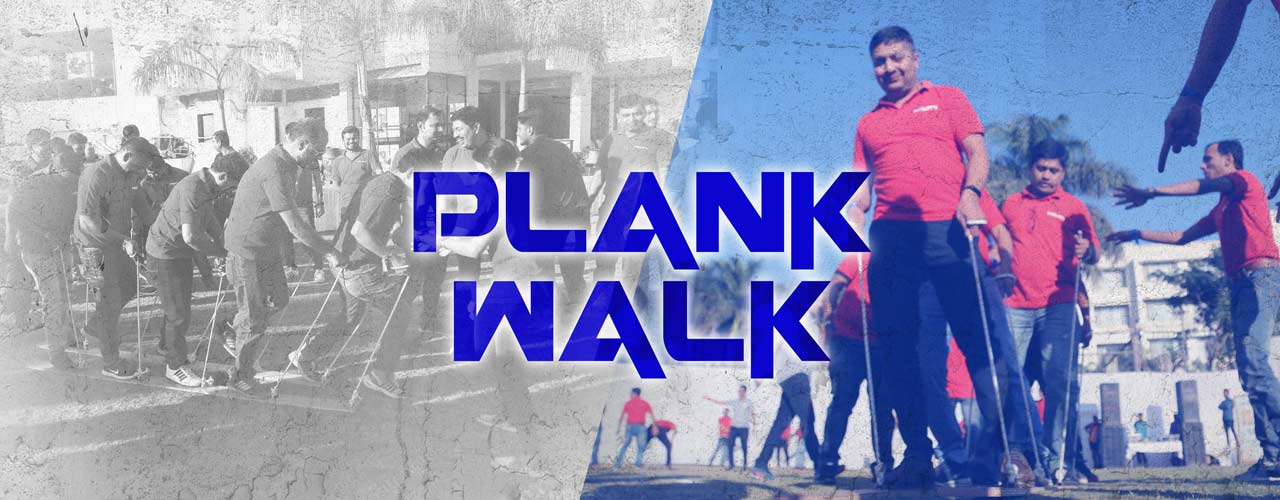 Plank Walk For Corporate Employee Engagement | Outdoor Game For Team ...