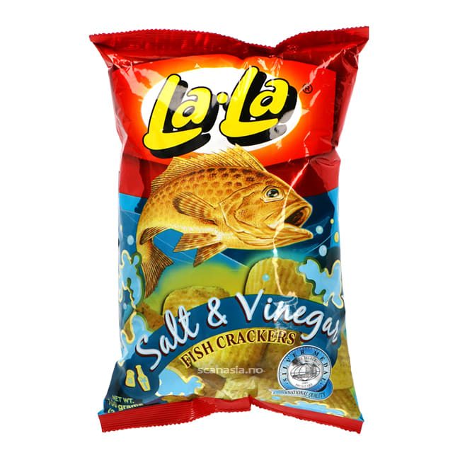 NEWTON La la Fish Cracker - Salt & Vinegar 24x100g Velkommen