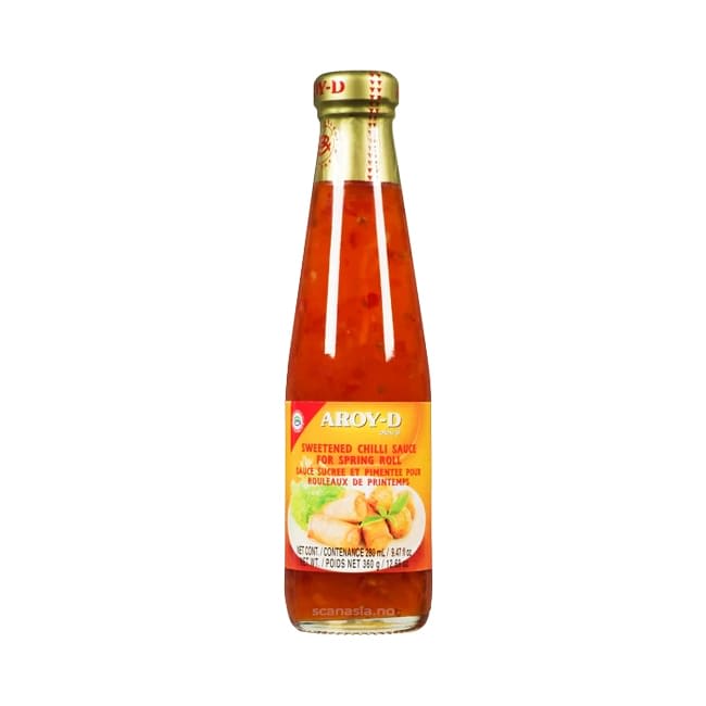 AROY-D Sweetened Chilli Sauce For Spring Roll 24x280ml Velkommen