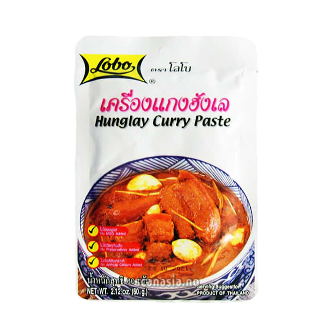 LOBO Hunglay Curry Paste 60g Velkommen