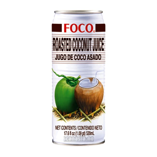 FOCO Roasted Coconut Juice 24x520ml Velkommen