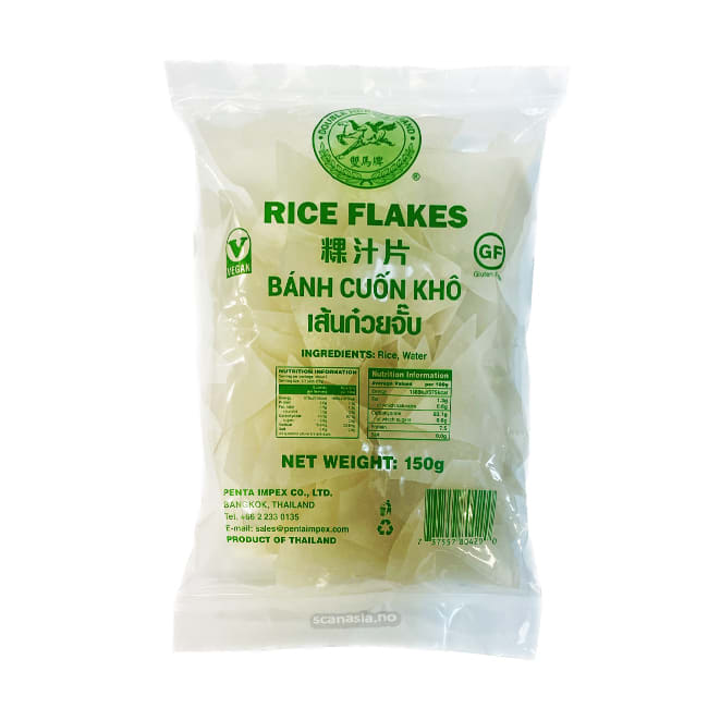 DOUBLE HORSES Rice Flakes 50x150g Velkommen