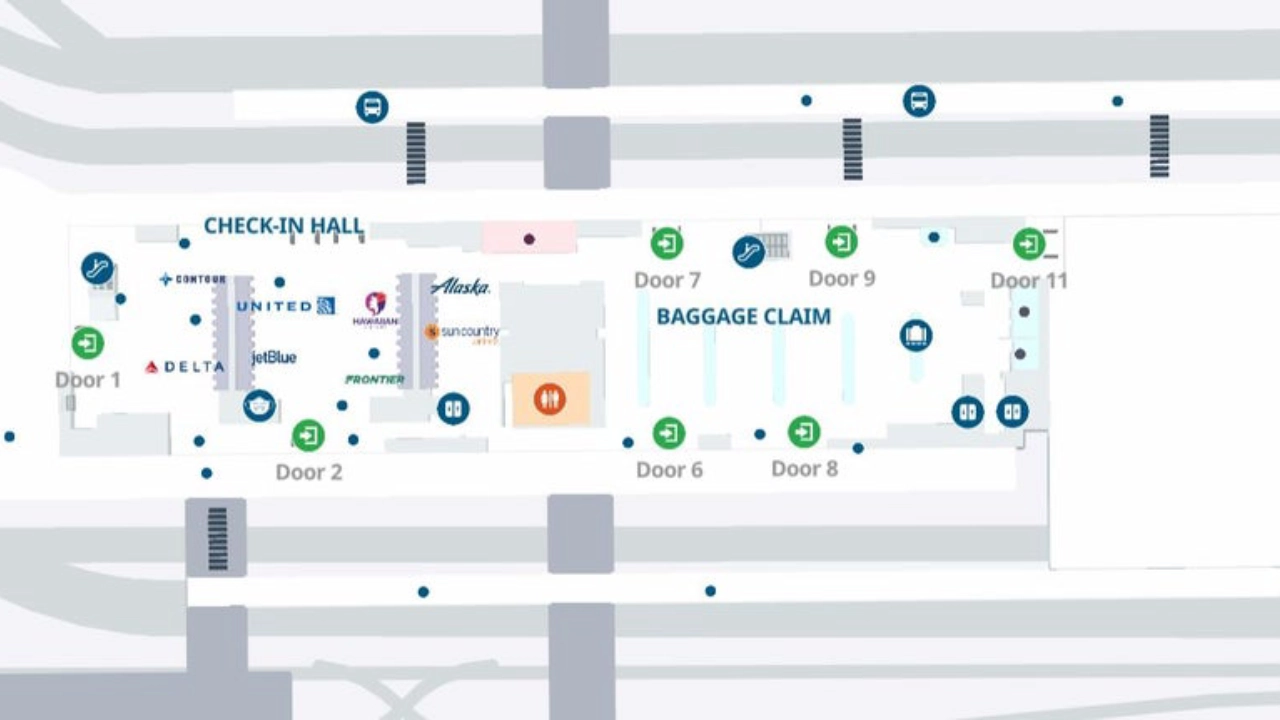 Phoenix Sky Harbor Airport (PHX) Map | Terminals 3 & 4 Map