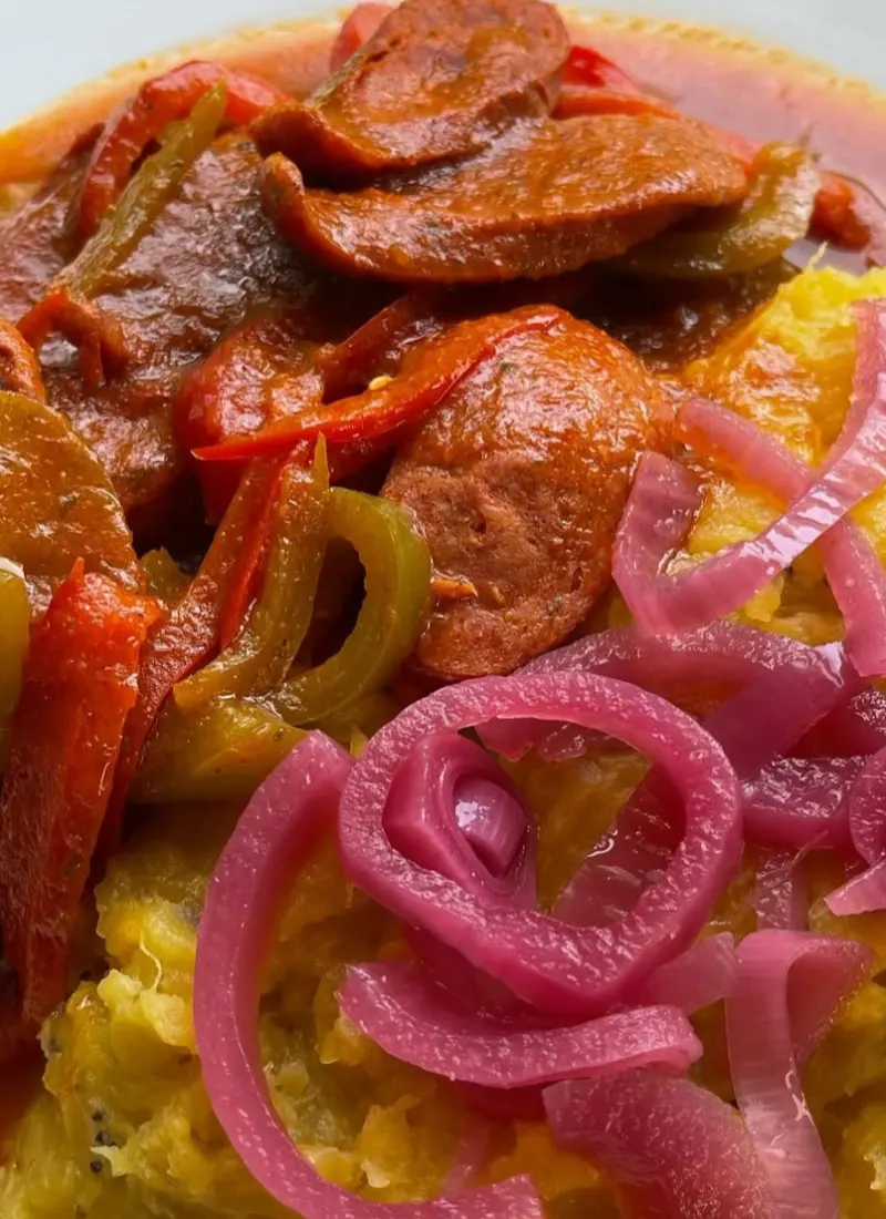 Dominican Salami Guisado | Provecho