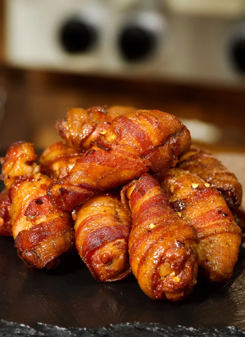 🥓 Candied Maple Bacon Wrapped Chicken Wings | Provecho
