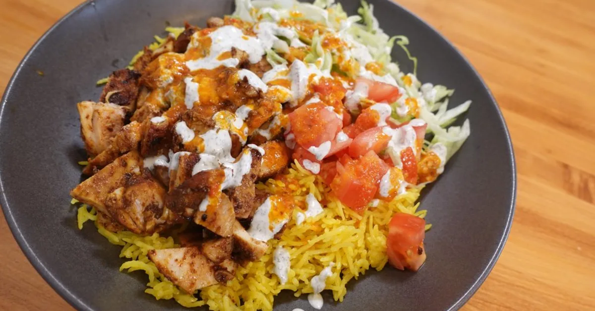Halal Cart Chicken Over Rice by cheffinwithzach