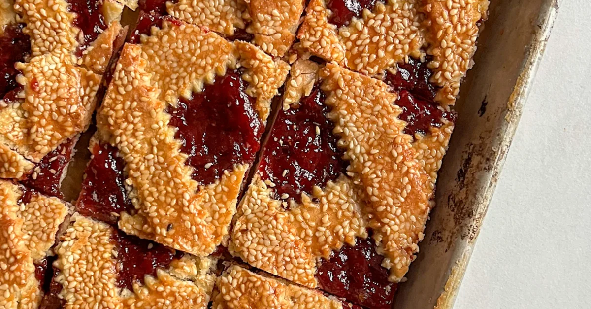 Linzer Sesame Bars | Provecho