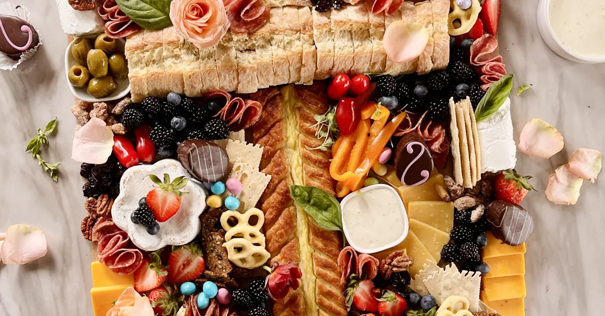 Cross Shaped Mini Grazing Table by theplattergirl