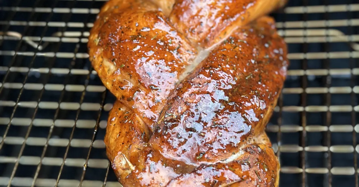 Maple Bourbon Smoked Braided Salmon by cookingwithmrcooper